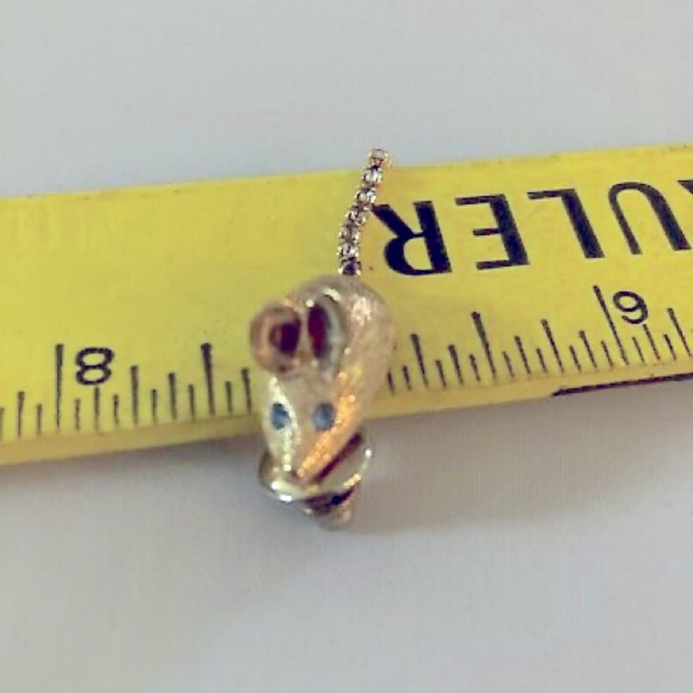 Vintage Avon Kinetic Mouse Pin With Blue Eyes And A R… - Gem